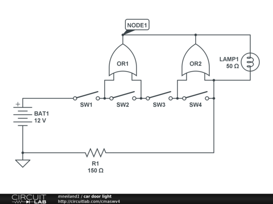 car door light - CircuitLab