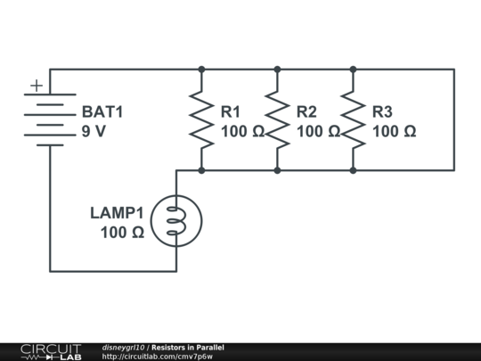 Resistors in Parallel - CircuitLab
