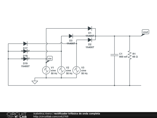 rectificador trifásico de onda completa - CircuitLab