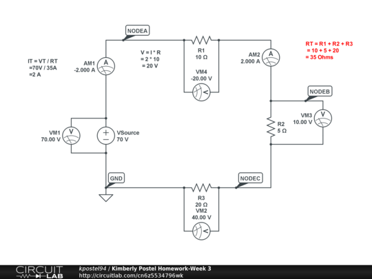 Kimberly Postel Homework-Week 3 - CircuitLab