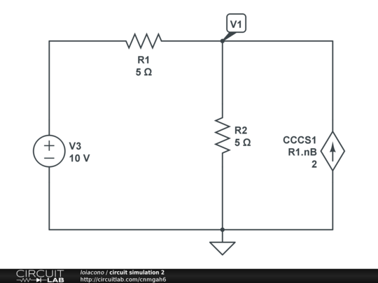 circuit simulation 2 - CircuitLab