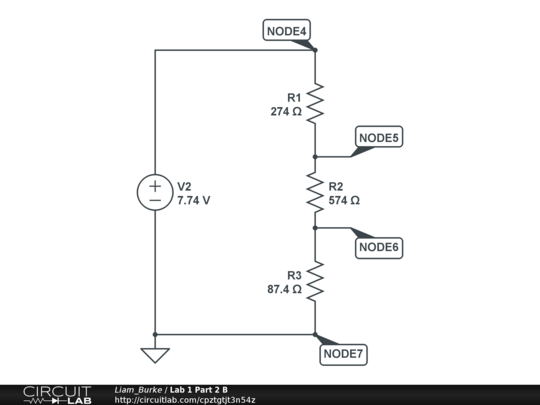 Lab 1 Part 2 B - CircuitLab