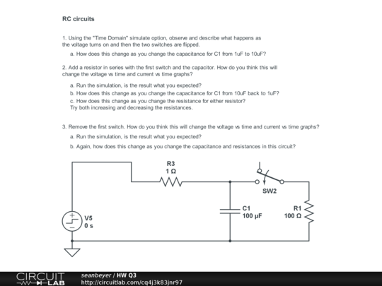 HW Q3 - CircuitLab