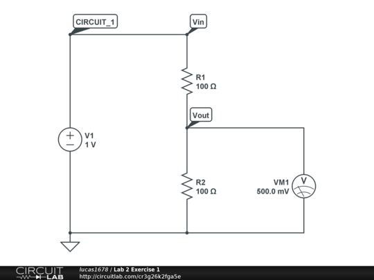 Lab 2 Exercise 1 - CircuitLab