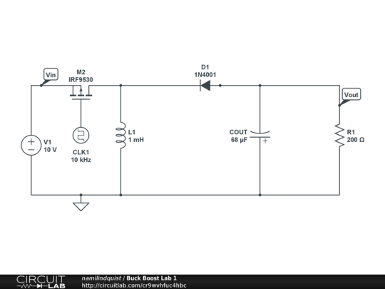 Buck Boost Lab 1 - CircuitLab