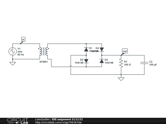 EEE aaignment 21/11/21 - CircuitLab