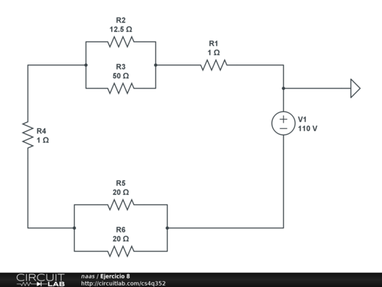 Ejercicio 8 - CircuitLab