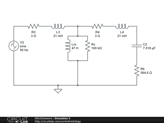 Simulation 5 Circuitlab