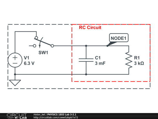 PHYSICS 1E03 Lab 3-2.1 - CircuitLab