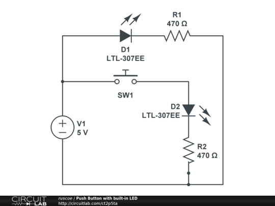 Push Button with built-in LED - CircuitLab