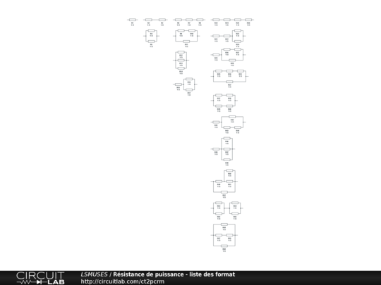 Résistance de puissance - liste des format - CircuitLab