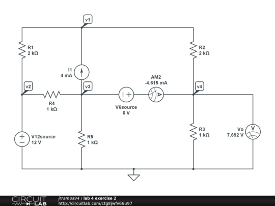 lab 4 exercise 2 - CircuitLab