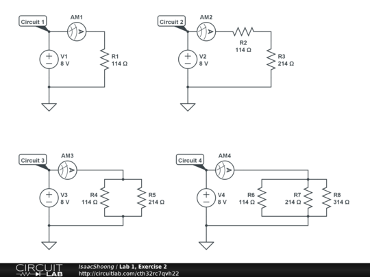Lab 1, Exercise 2 - CircuitLab