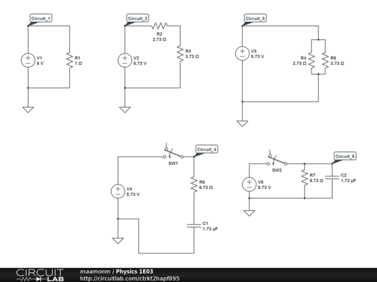 Physics 1E03 - CircuitLab