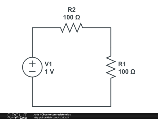 Circuito con resistencias - CircuitLab
