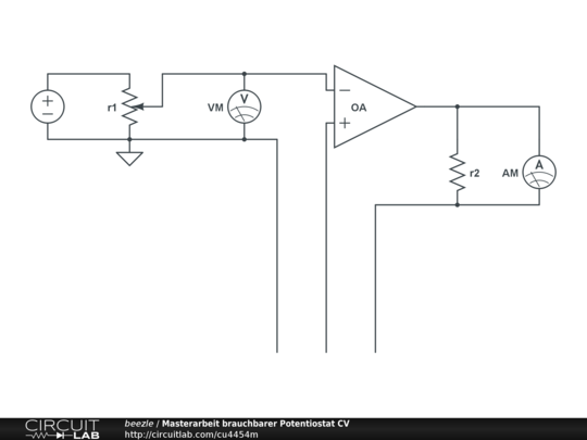 Masterarbeit brauchbarer Potentiostat CV - CircuitLab