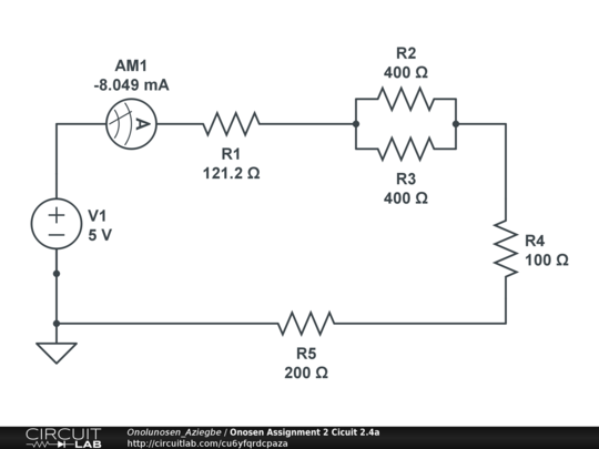 Onosen Assignment 2 Cicuit 2.4a - CircuitLab