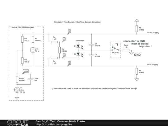 Test: Common Mode Choke - CircuitLab