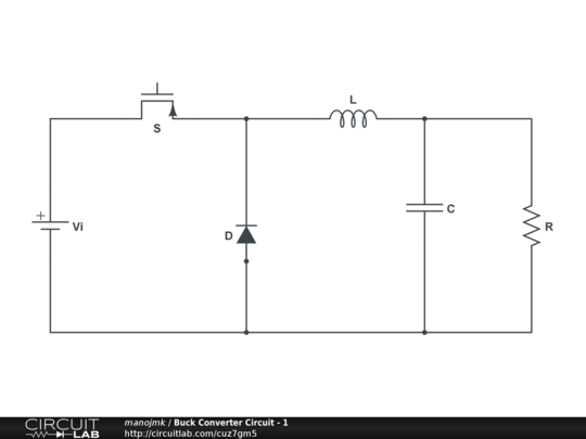 Buck Converter Circuit - 1 - CircuitLab