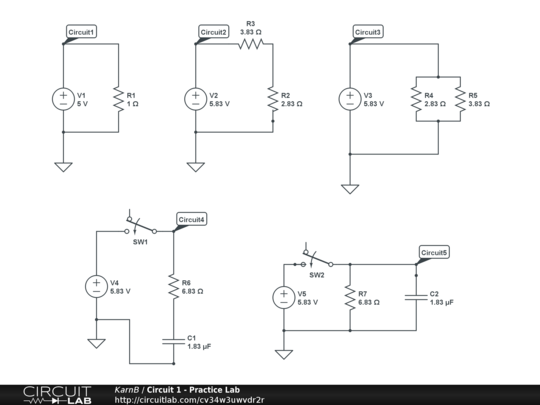 Circuit 1 - Practice Lab - CircuitLab