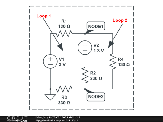 PHYSICS 1E03 Lab 2 - 1.2 - CircuitLab