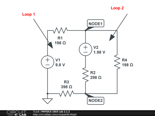 PHYSICS 1E03 Lab 2.1.2 - CircuitLab