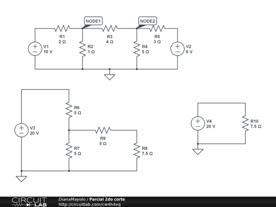 Parcial 2do corte - CircuitLab