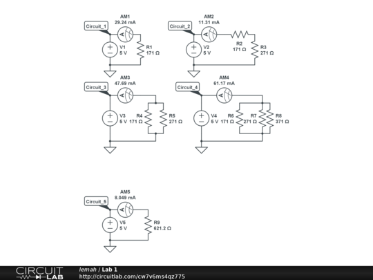 Lab 1 - CircuitLab