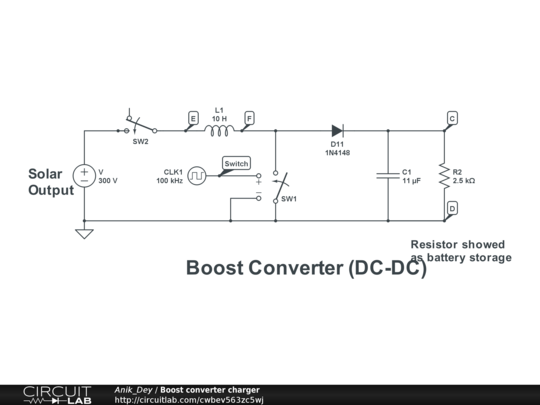 Boost converter charger - CircuitLab