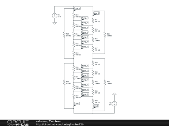 Two tees - CircuitLab