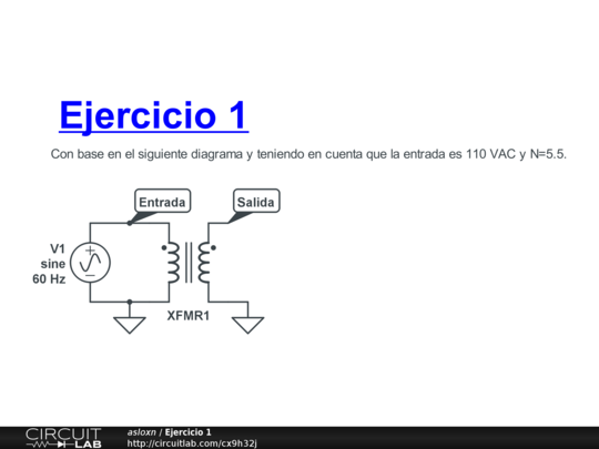 Ejercicio 1 - CircuitLab
