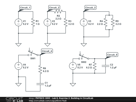 Physics 1e03 Lab 0 Exercise 2 Building In Circuitlab Circuitlab