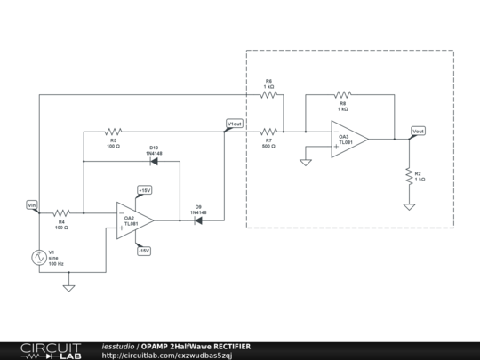 OPAMP 2HalfWawe RECTIFIER - CircuitLab
