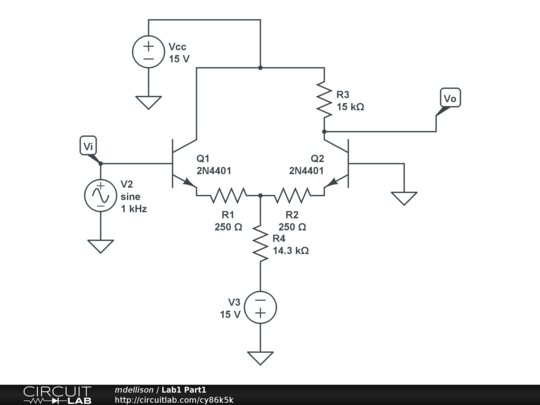 Lab1 Part1 - CircuitLab