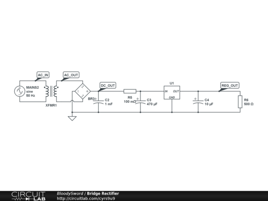Bridge Rectifier - CircuitLab