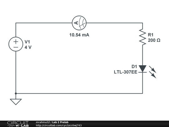 Lab 2 Prelab - CircuitLab