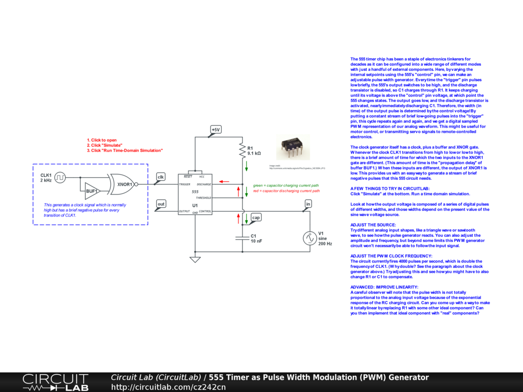 555 Timer Function Generator Circuit