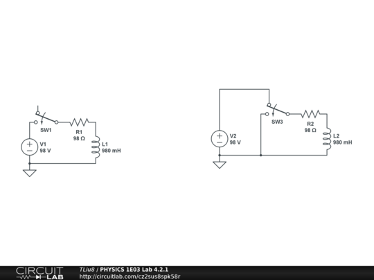 PHYSICS 1E03 Lab 4.2.1 - CircuitLab