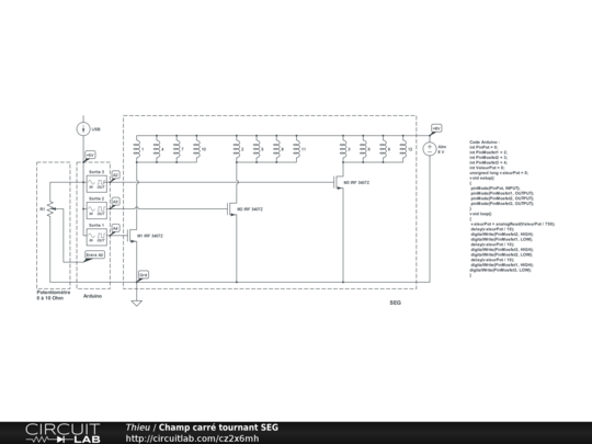 Champ carré tournant SEG - CircuitLab