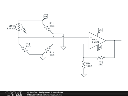 Assignment 1 Transducer Circuitlab