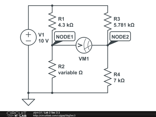 Lab 2 Sec 2.1 - CircuitLab